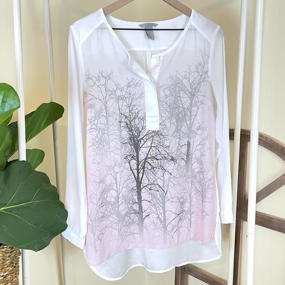 H&M | Tops | Hm Tree Branch Blouse | Poshmark